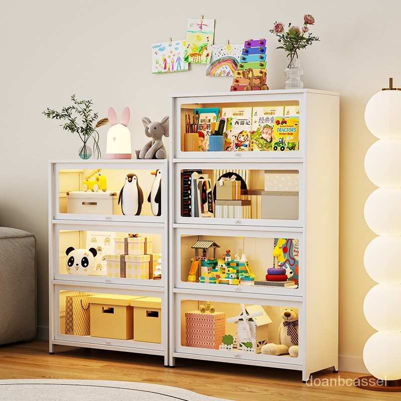 HY-6/Dust-Proof Glass Door Display Cabinet Steel Bookcase with Door ...