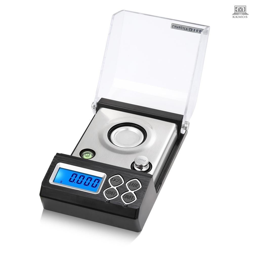 High Precision Professional Digital Milligram Scale 20g/0.001g Mini Electronic Balance Powder ...