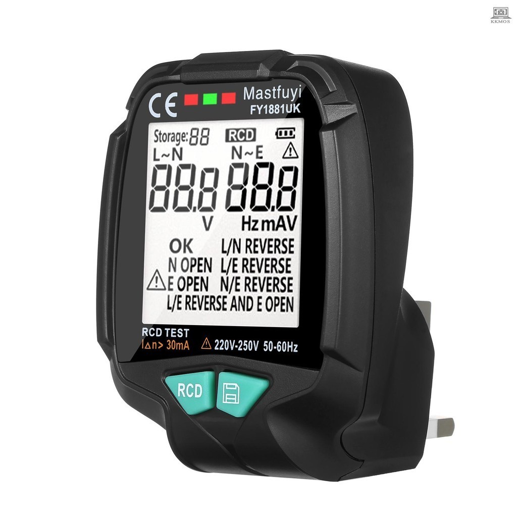 mastfuyi Multifunctional Socket Tester with Digital LCD Display ...