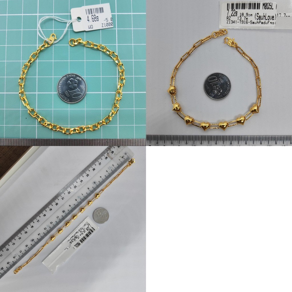 Emas916, R. Tangan Sauh Padu Fasion 1341 P392 17.5 17.8 18 18.0 18.5 20.0 | Shopee Malaysia