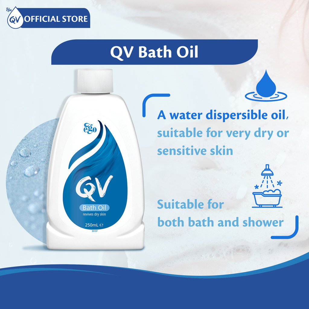 QV Non-Greasy & Natural Moisturizer Bath Oil (250ml) | Shopee Malaysia