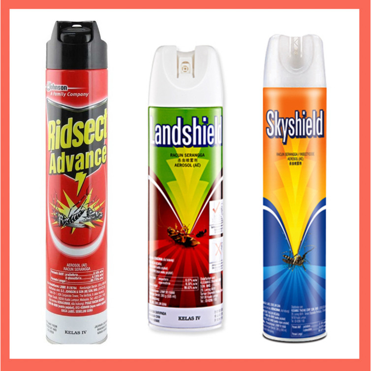 Ridsect / Landshield / Skyshield Insecticide Aerosol Kills Cockroach ...