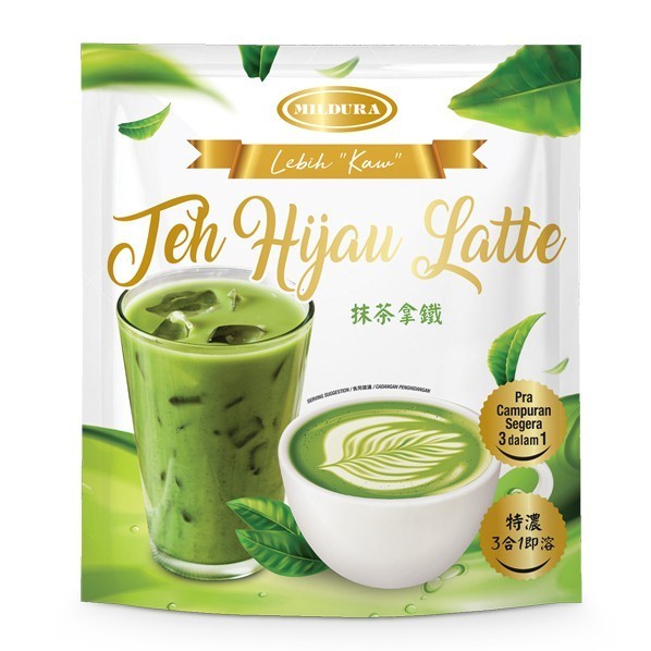 Halal Mildura Instant Kaw Matcha Latte 25g x 10 sachets / Teh Hijau ...
