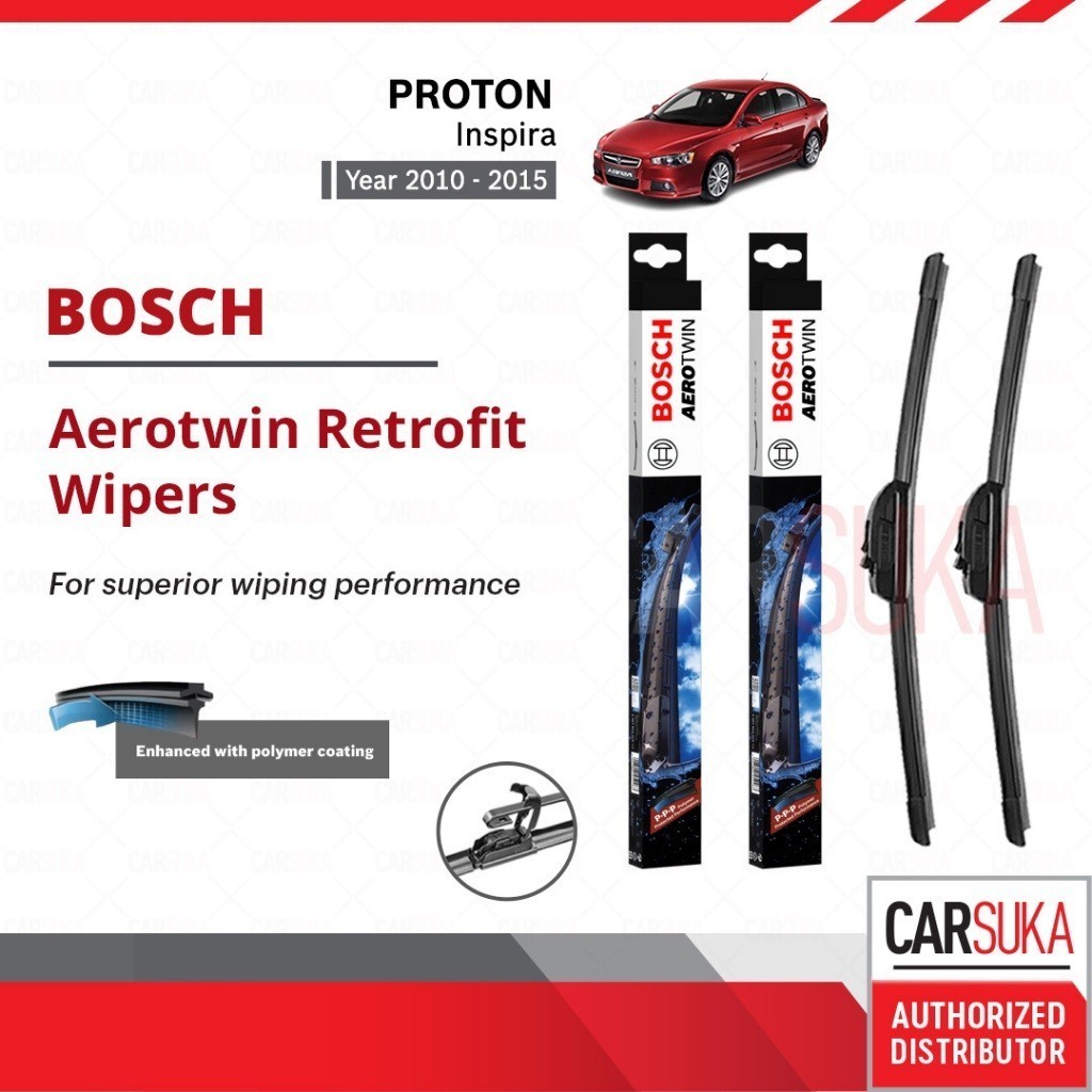 Bosch Aerotwin Retrofit U Hook Wiper Set for Proton Inspira (24"+17 ...