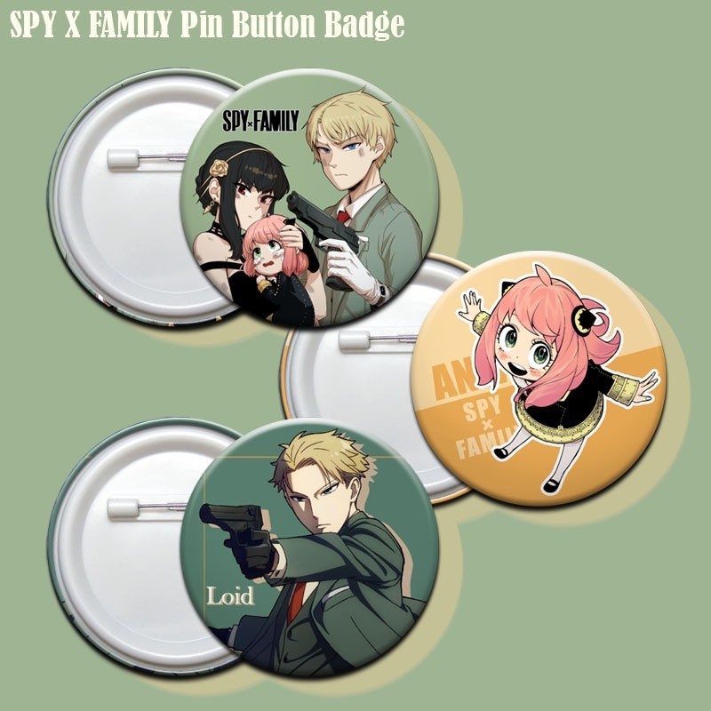 Spy X Family Character Anya Pin Button Badge 58mm | Shopee Malaysia
