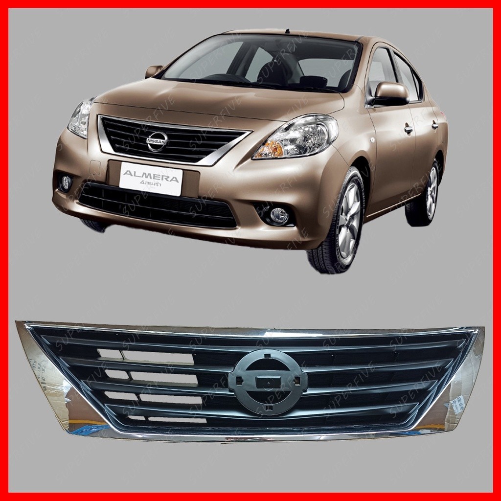 NISSAN ALMERA (2012 - 2014) FRONT GRILLE / SARONG GRILL DEPAN | Shopee ...