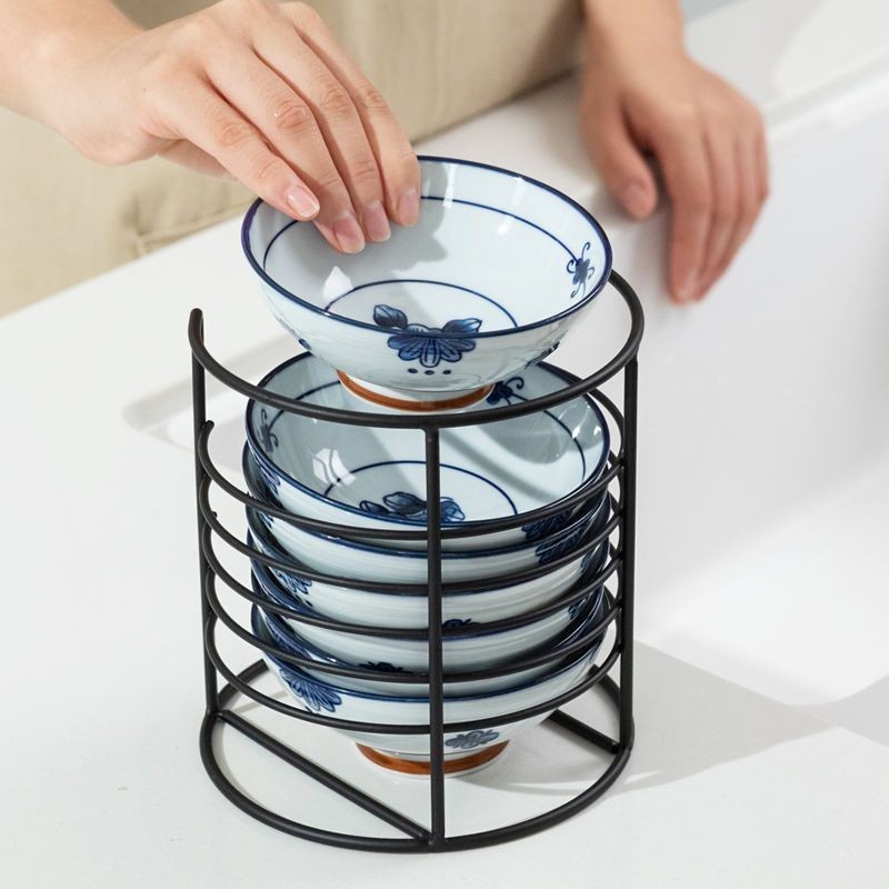 JY-H/Japanese-Style round Draining Bowl Rack Kitchen Iron Drying Bowls ...