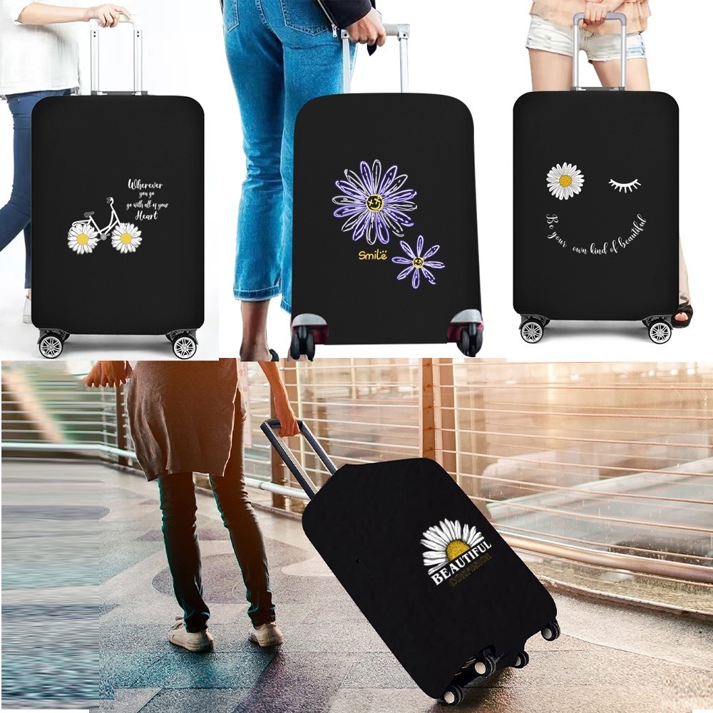 Luggage Cover Elastic Baggage Cover Suitable 18 To 25 Inch Suitcase ...