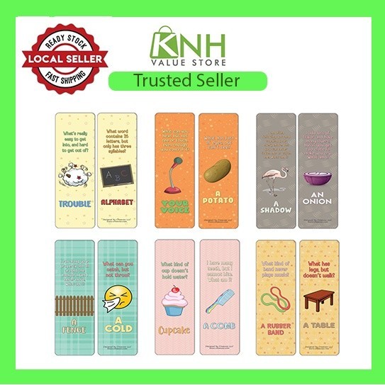 Fun Riddle Bookmarks for Kids Series3 (6-Pack) | Shopee Malaysia