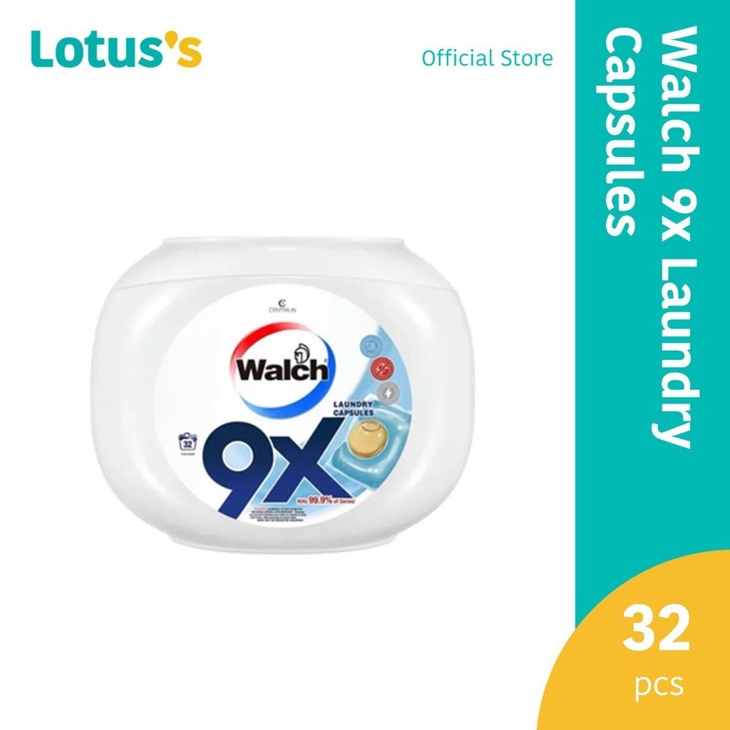 Walch 9x Laundry Capsules 32pcs | Shopee Malaysia