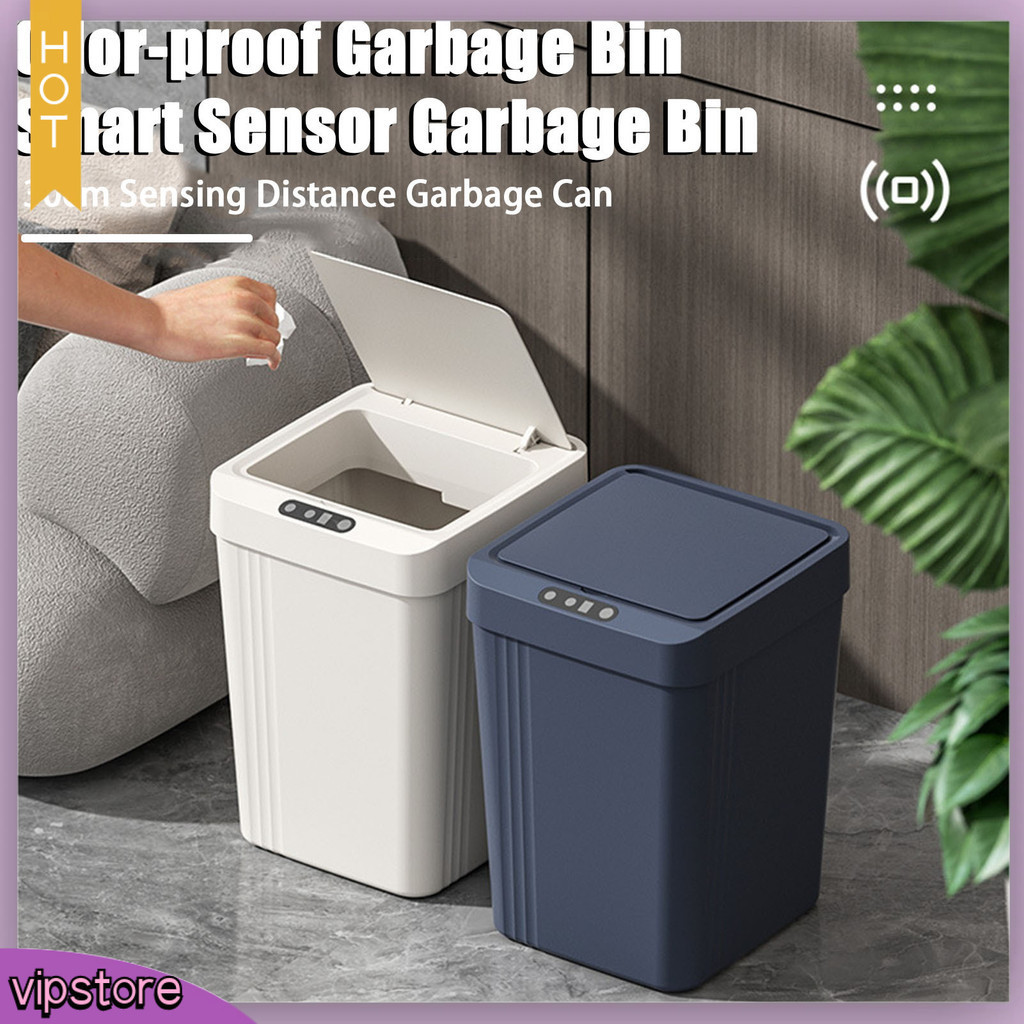 Touchless Trash Airtight Trash 13l Large Capacity Touchless Garbage Bin ...