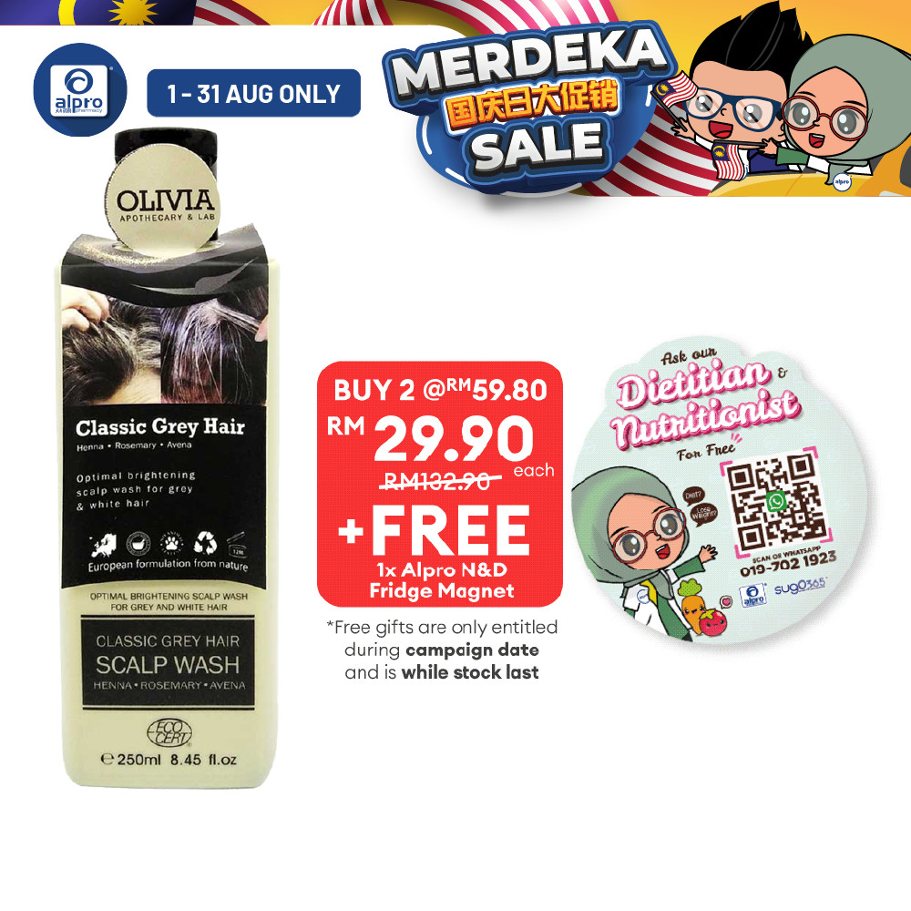 Alpro Pharmacy Exclusive - Olivia Classic Grey Hair Scalp Wash Shampoo ...