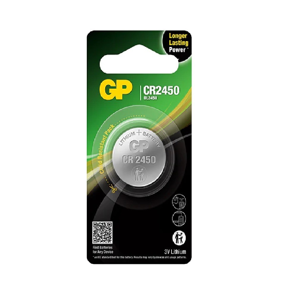 GP LITHIUM CELL BATTERY CR2450 CARD 1 | Shopee Malaysia