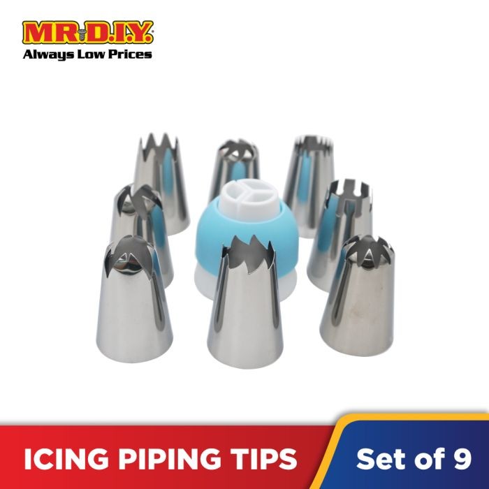 (MR.DIY) Piping Nozzle Set (9 pieces) | Shopee Malaysia