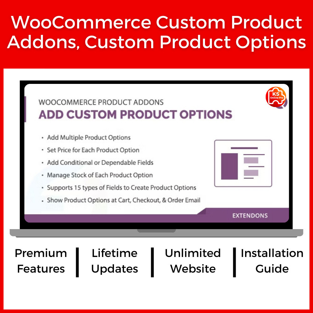 [lifetime] Woocommerce Custom Product Addons Custom Product Options