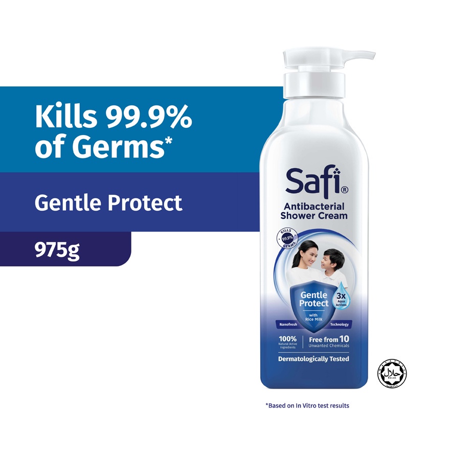Safi Antibacterial Shower Cream Gentle Protect (975g/850g) | Shopee Malaysia