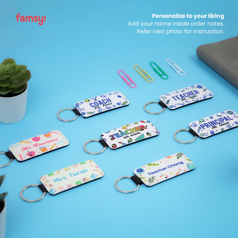 FAMSY Teachers Day 2024 Classic Keychain Car Key Holder Teachers Gift ...