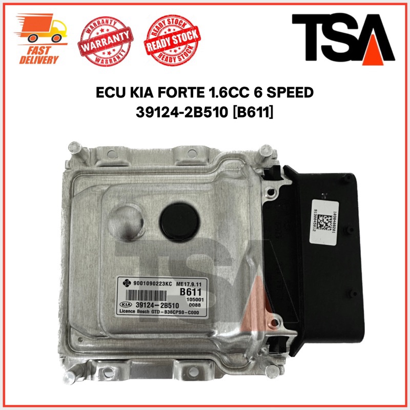 ECU KIA FORTE 1.6CC 6 SPEED - 39124-2B510 [B611] ENGINE CONTROL UNIT ...