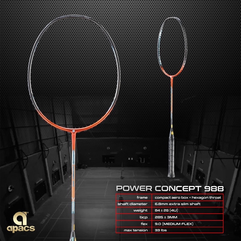 Apacs Power Concept 988 Badminton Racket | Shopee Malaysia