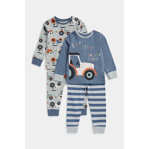 Mothercare Tractor Pyjamas - 2 Pack | Shopee Malaysia