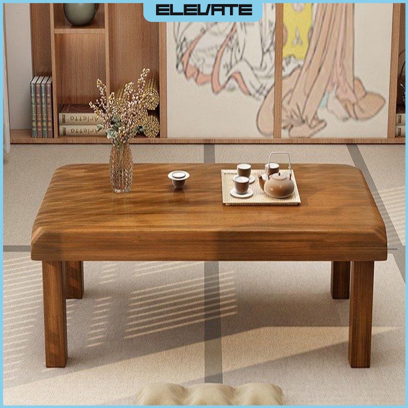 Solid wood coffee table Living room household Simple tea table small ...