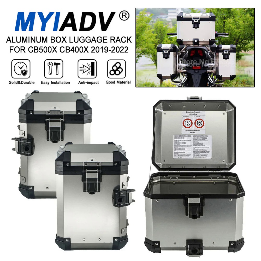 Aluminum Box Luggage Rack For Honda CB500X CB400X 2019-2022 Motorcycle ...
