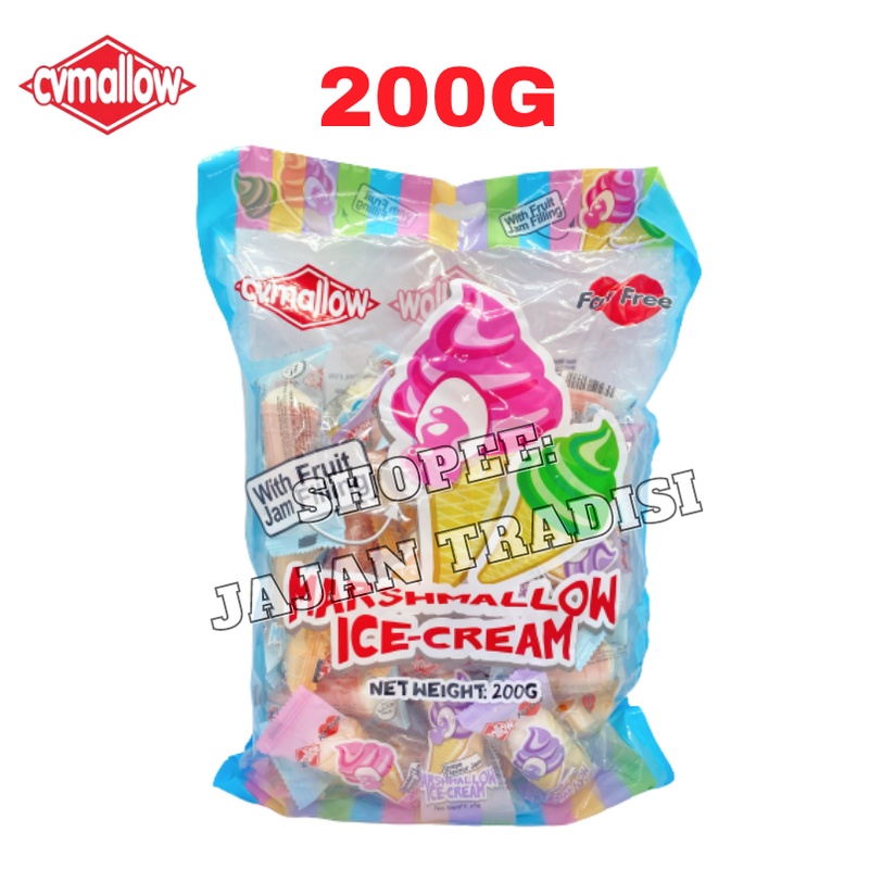 CVMALLOW ICE CREAM MARSHMALLOW WITH FRUITY JAM FILLING [200G] | Shopee ...