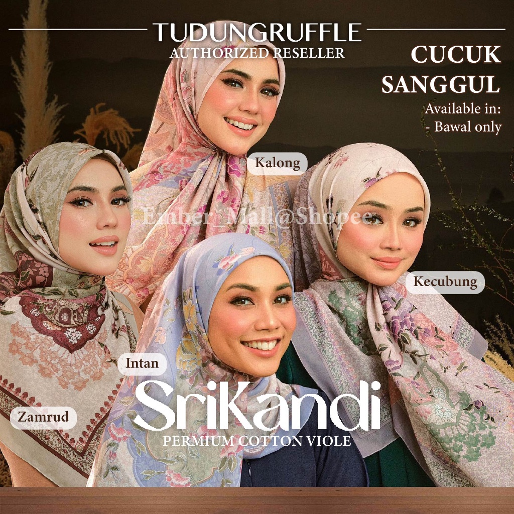 TUDUNG RUFFLE TR SriKandi/Rempah Ratus/Teratak/Laylatul Qadr/Lagenda ...
