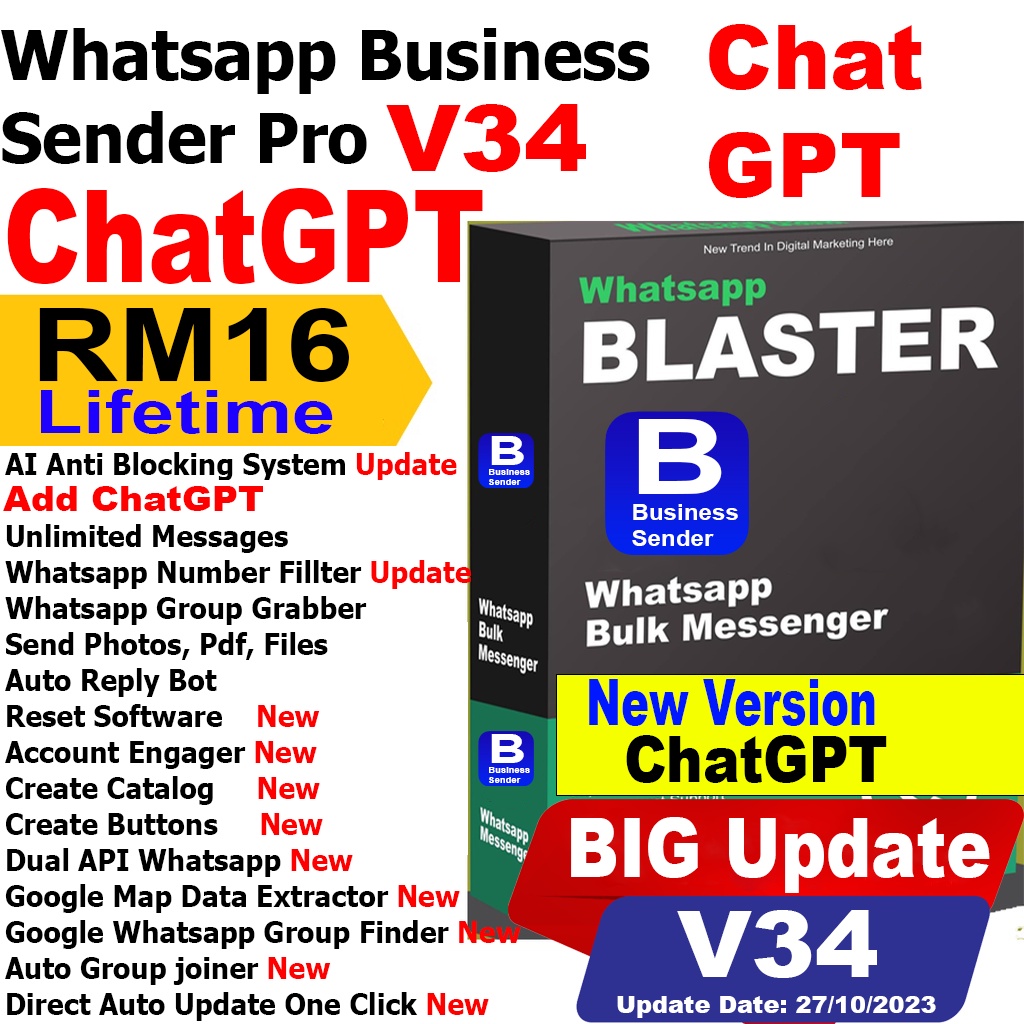 Business Sender Pro V34 - ChatGPT Version | Bulk Sender With Artificial intelligence (AI) Based ...