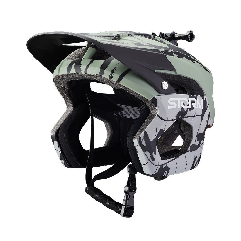Hot Sale New Style STORM Mountain Bike Speed Drop Helmet Bicycle Half ...
