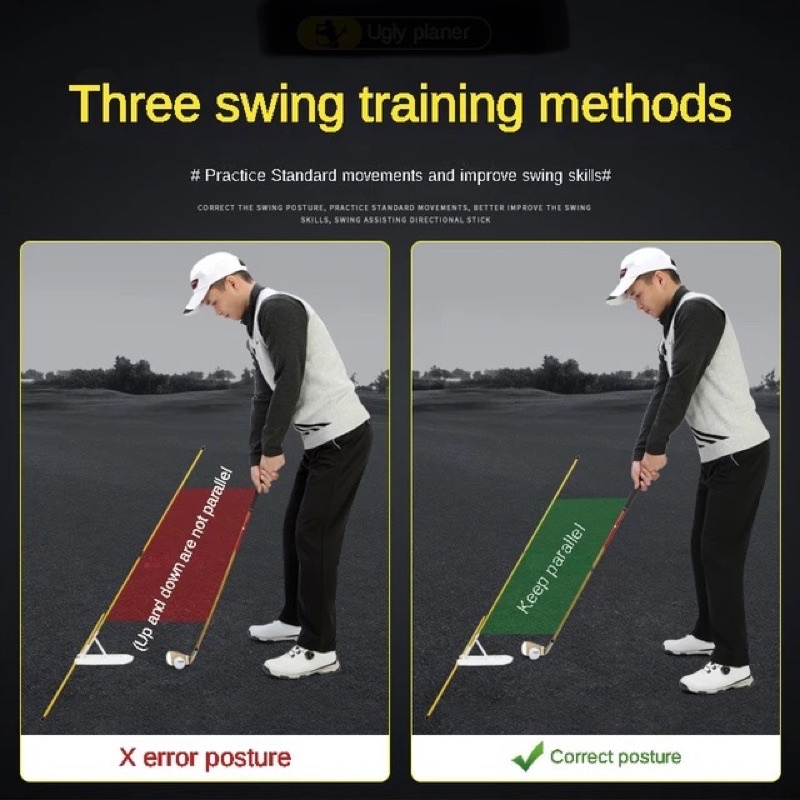 🇲🇾 Adjustable Angle Loft PGM Golf Alignment Sticks Swing Training Aids ...