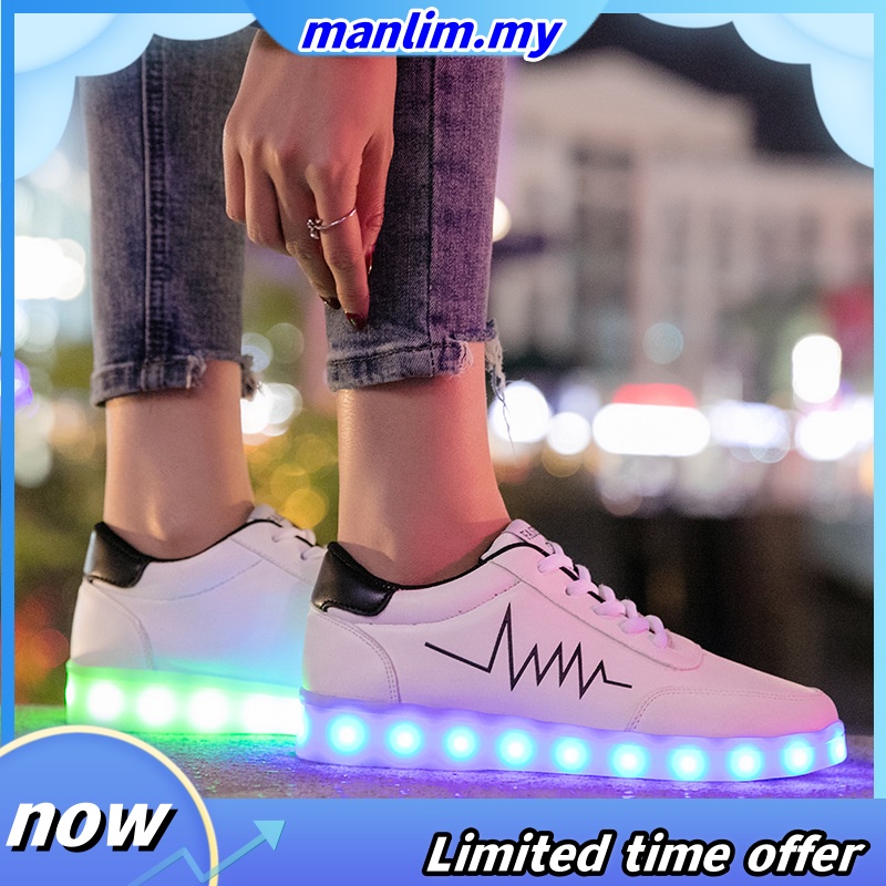 AIME Men/Women students ghost dance luminous shoes USB rechargeable led ...