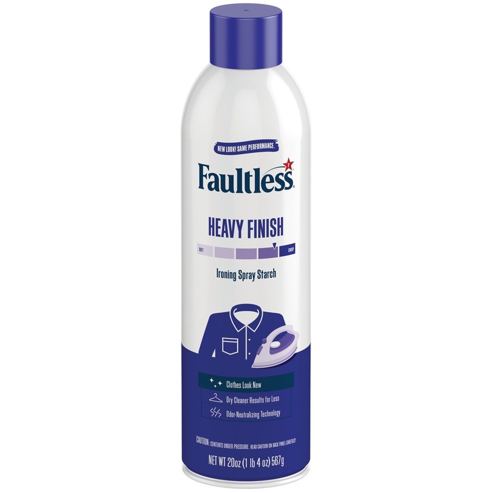 FAULTLESS HEAVY FINISH IRONING SPRAY STARCH 567G | Shopee Malaysia