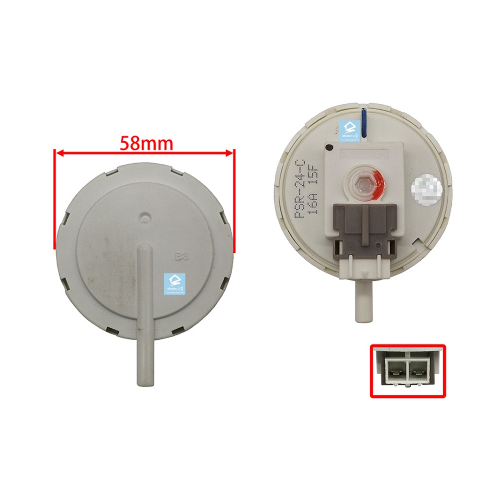 PANASONIC 2 PIN WASHING MACHINE WATER LEVEL PRESSURE SWITCH/WATER LEVEL ...