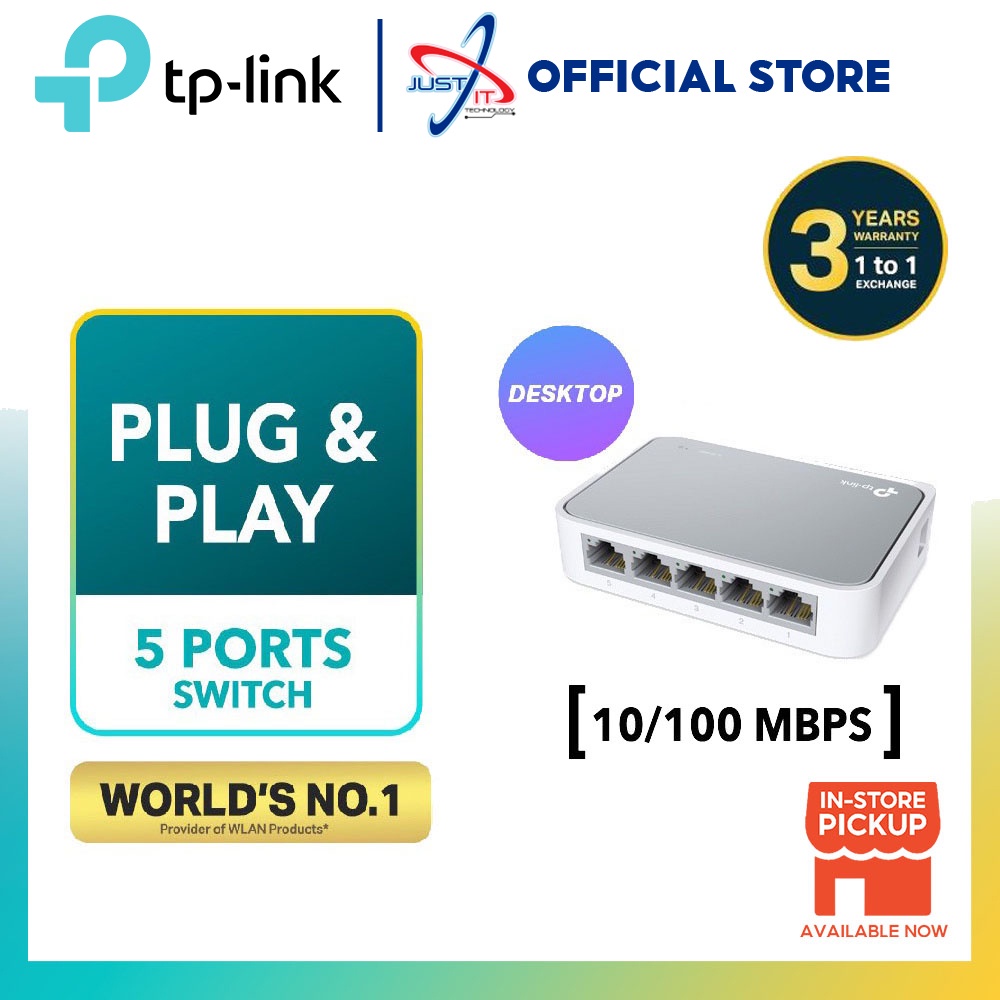 TP-LINK TL-SF1005D (5-Port) / TL-SF1008D (8-Port) 10/100Mbps DESKTOP ...