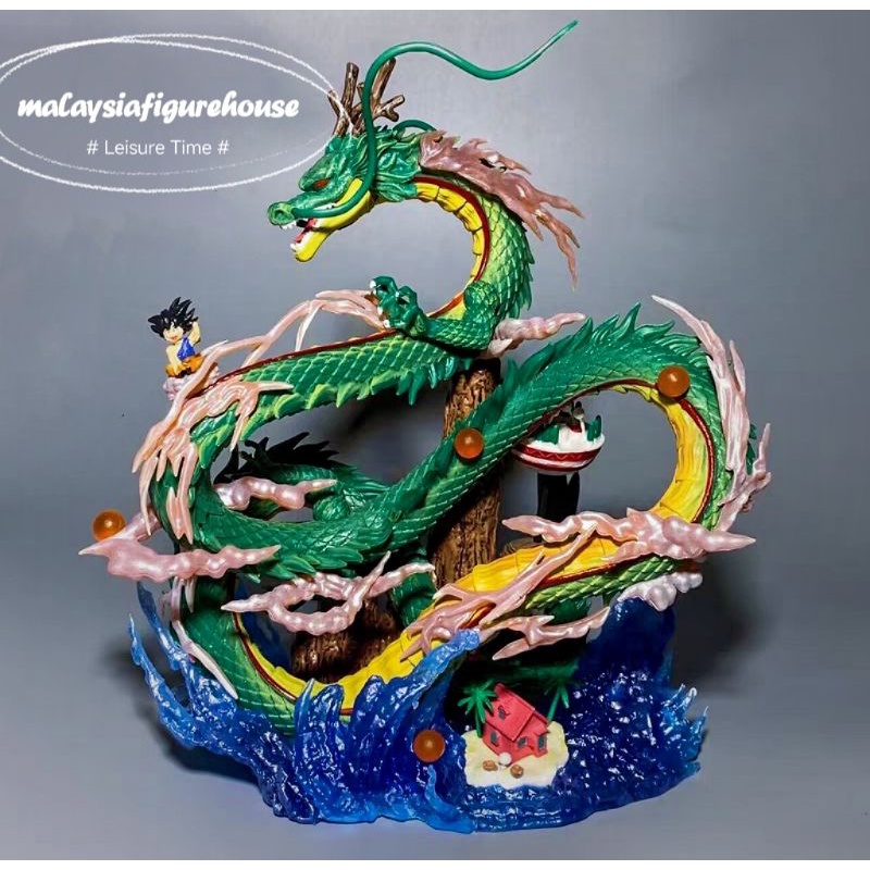 🔥READY STOCK🔥23CM DRAGON BALL WATER WAVES SHENRON SMALL GOKU COPY RESIN ...