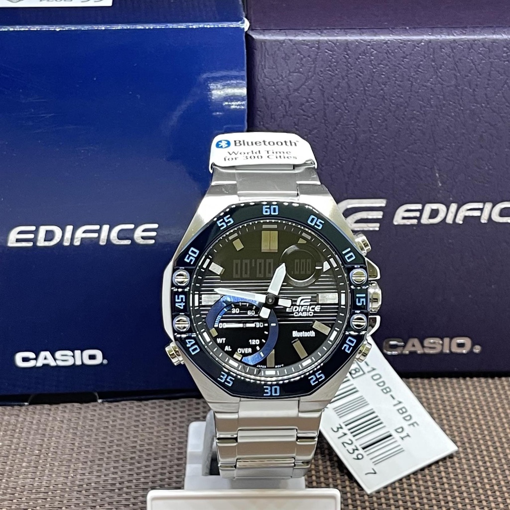 Casio Edifice ECB-10DB-1B Smartphone Link Bluetooth Chronograph ...