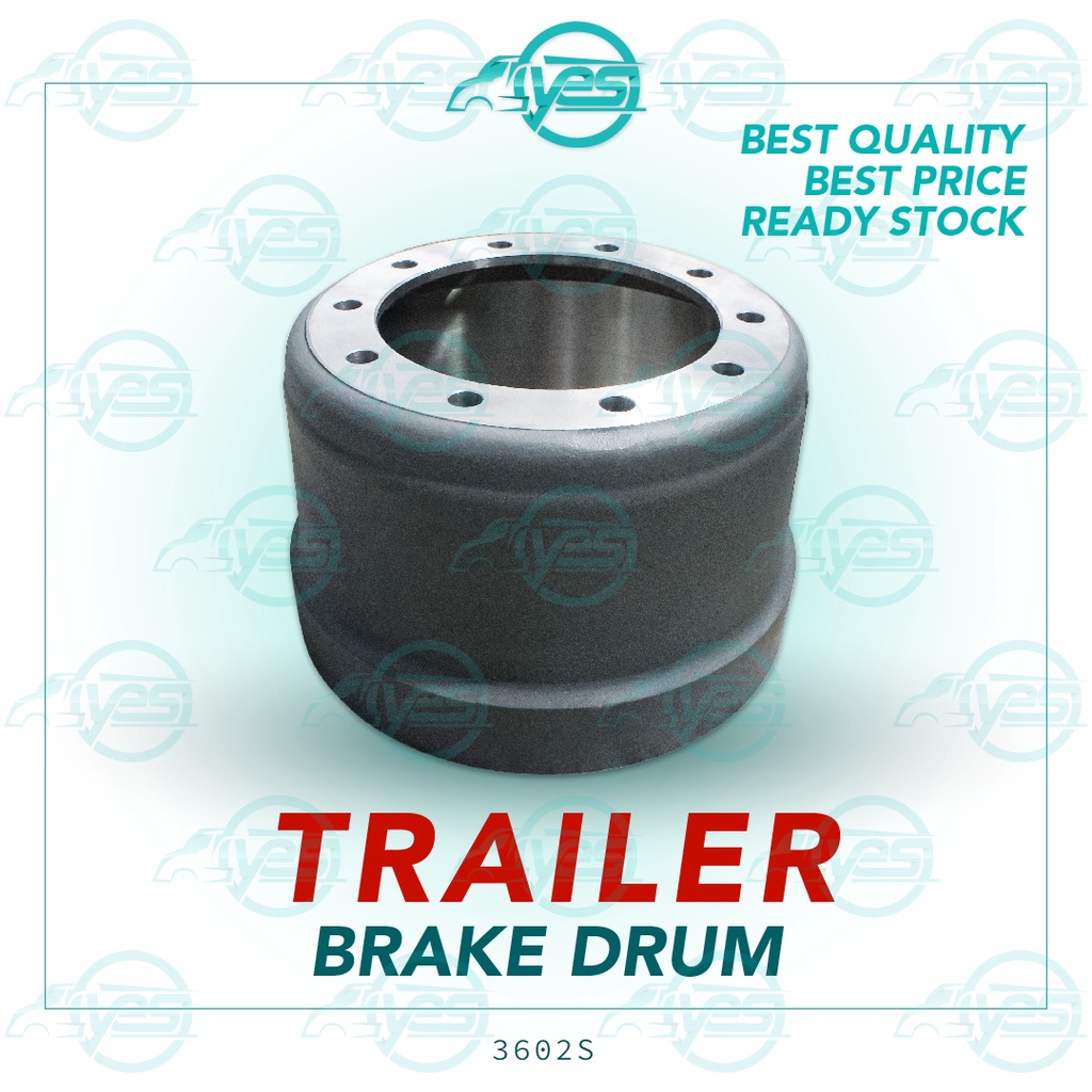 TRAILER FUWA BRAKE DRUM 16T 8"1/2 10H TRUCK LORRY 3602S | Shopee Malaysia
