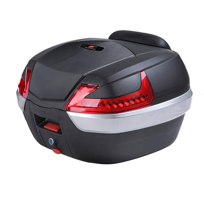 42L Universal PP Material Motorcycle Tail Trunk Luggage Top Case Tail ...