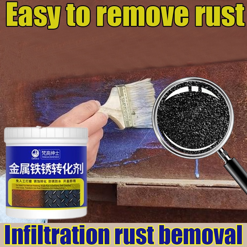 There is rust directly brushed！！！LGD Anti rust paint Rust converter ...