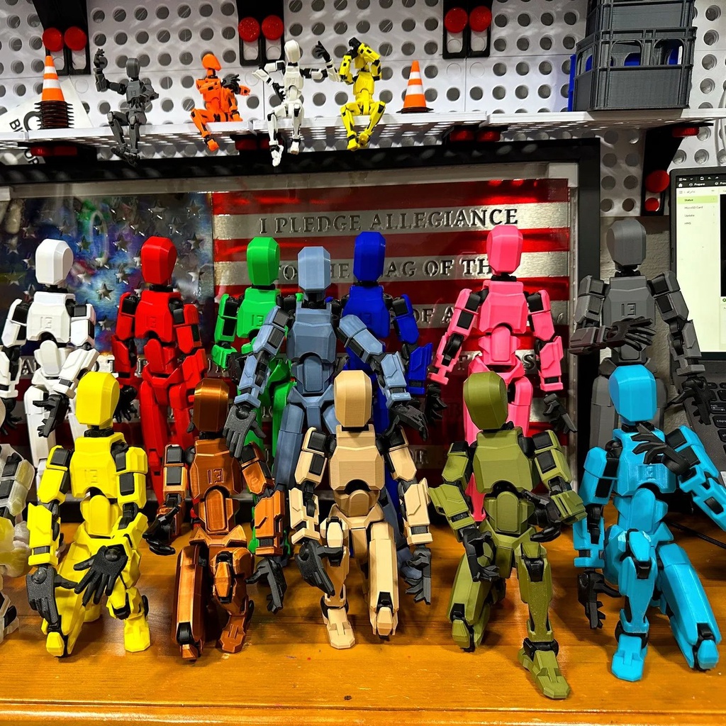 3d Straw multi joint movable doll soldier artist tool decompression ...