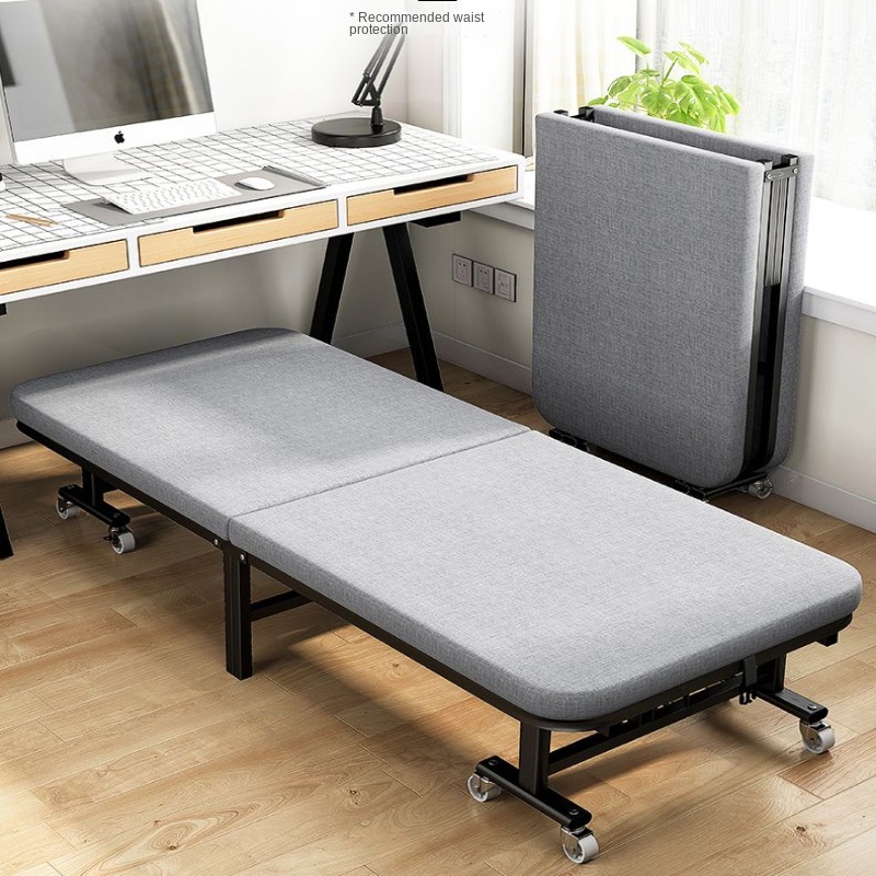 Lunch Break Folding Bed Single Office Cot Deck Chair Folding Hard Board ...