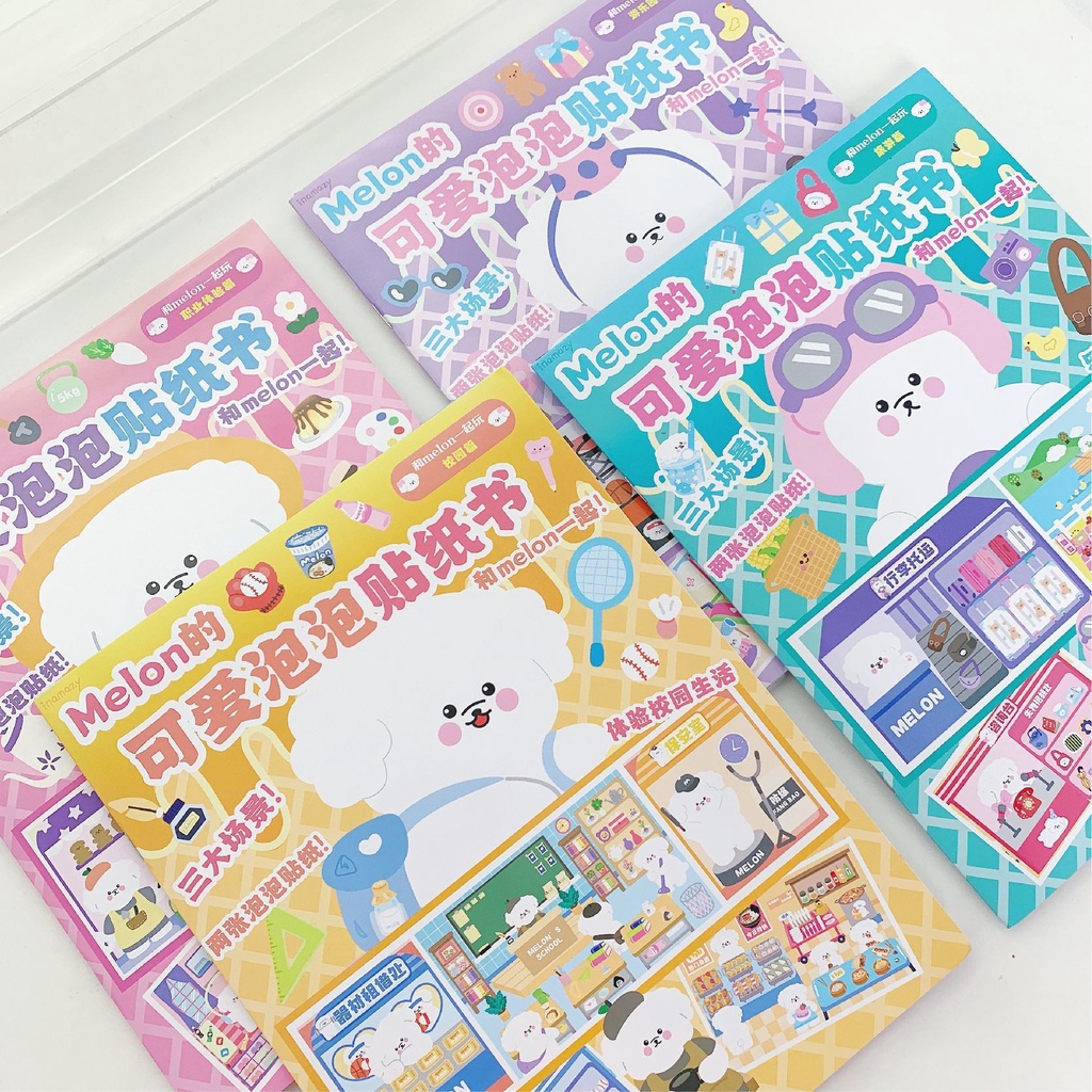 [ready Stock] New Melon's Bubble Sticker Book Second Cute Sticker Book ...
