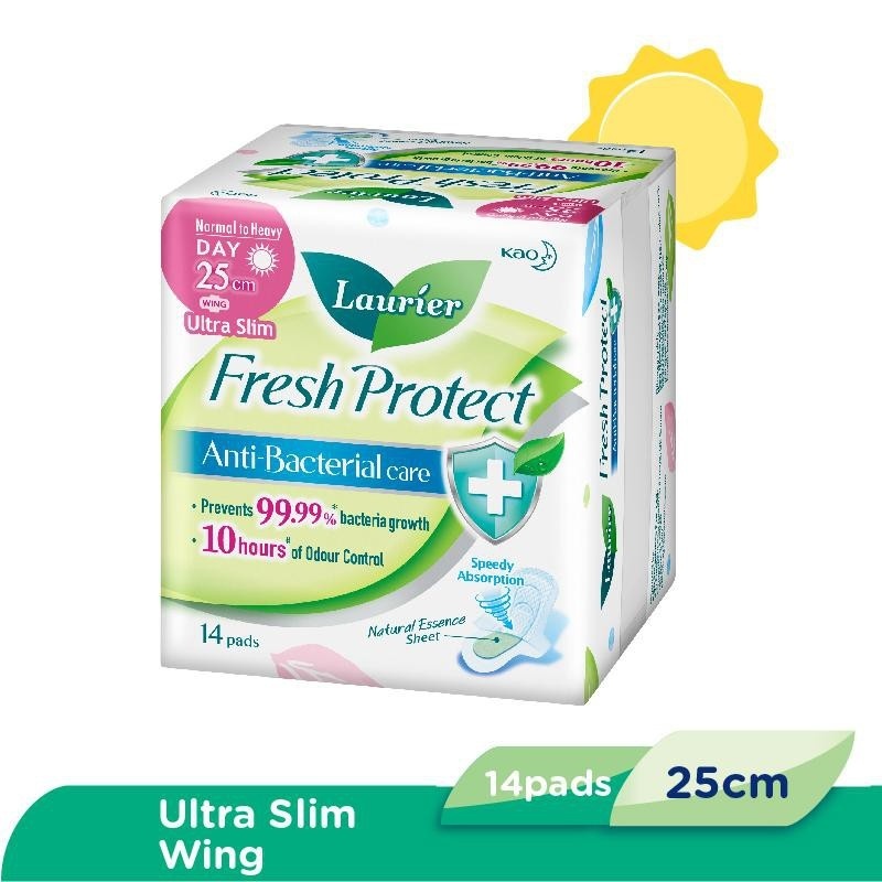 LAURIER Fresh Protect Ultra Slim (25cm x 14s) | Shopee Malaysia