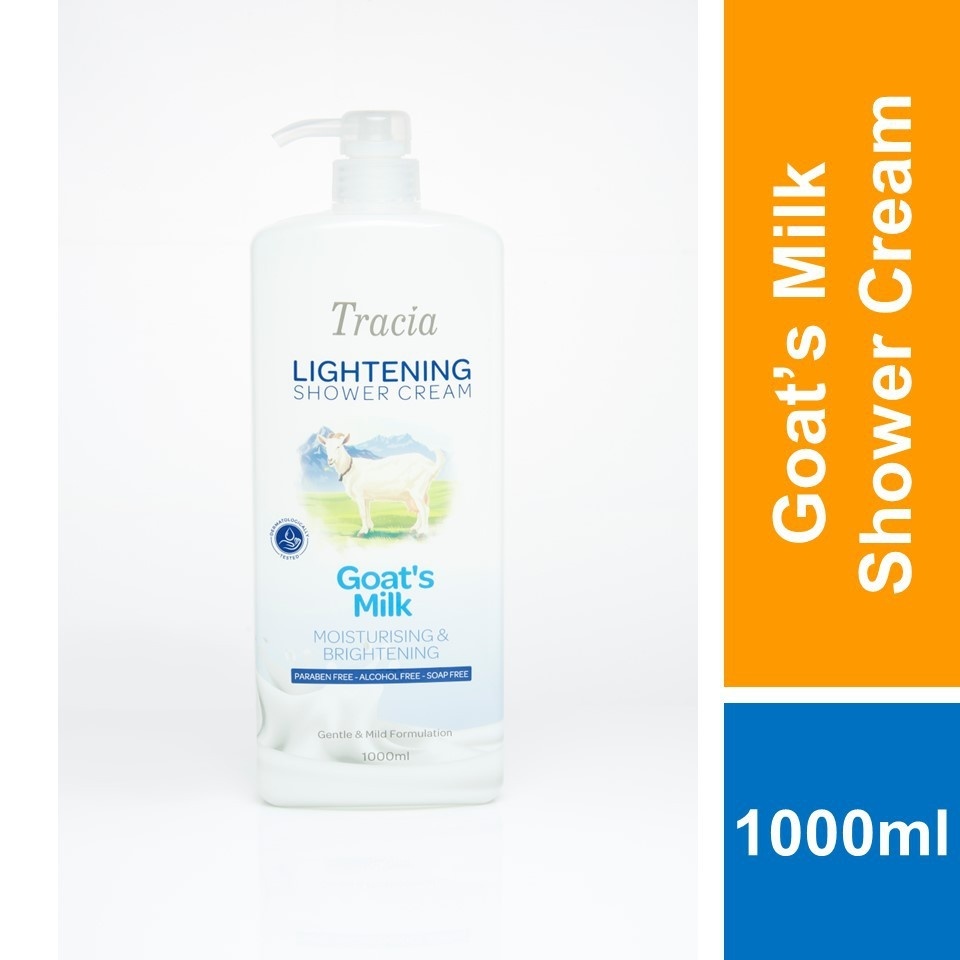 Tracia Lightening Shower Cream Goat's Milk 1000ml | Shopee Malaysia