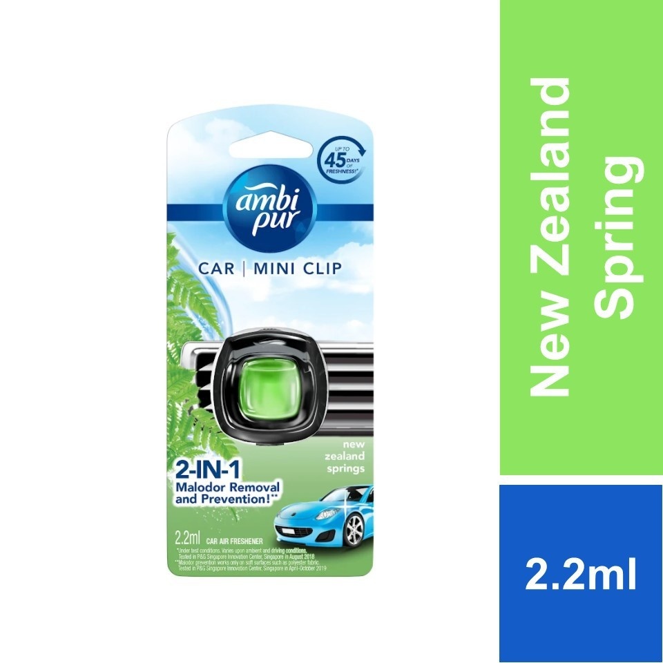 Ambi Pur Car Mini Clip New Zealand SprinGs Car Air Freshener 2.2ml ...