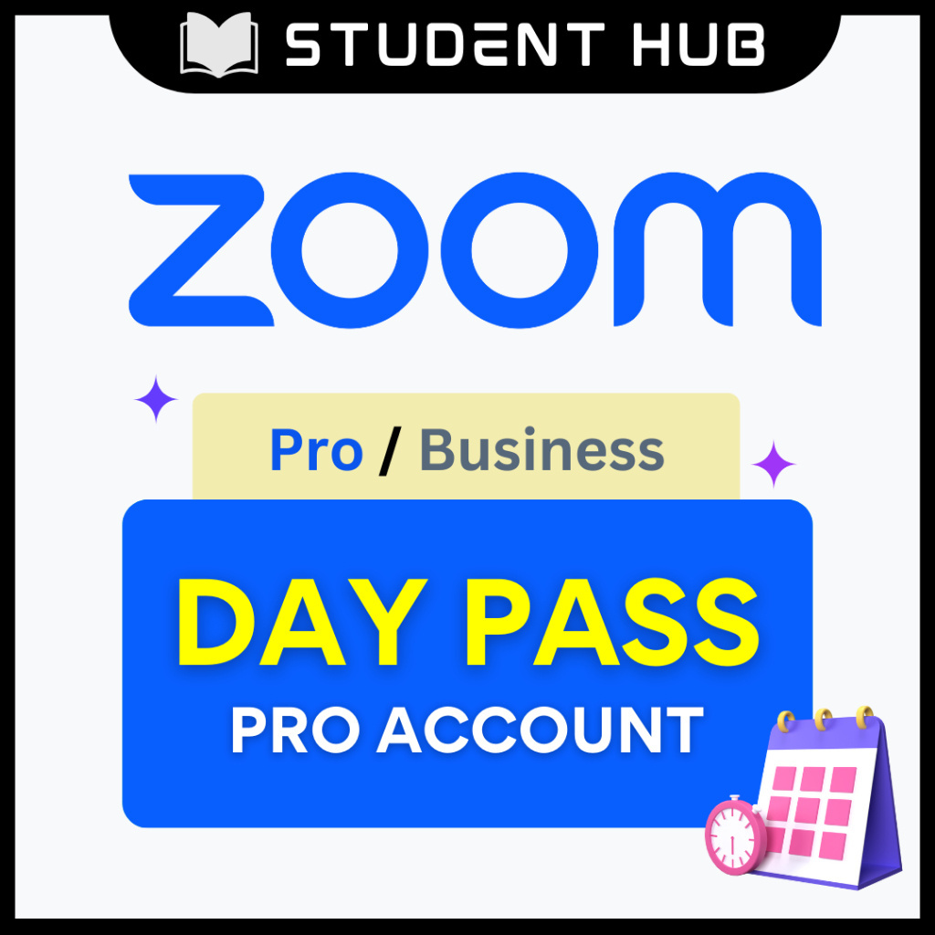 [1 Day] Zoom Pro Premium Meeting Account [100/300 Participants] Zoom ...