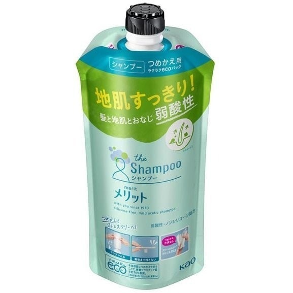KAO MERIT Shampoo 340ml Refill [Shampoo] Direct from Japan | Shopee ...