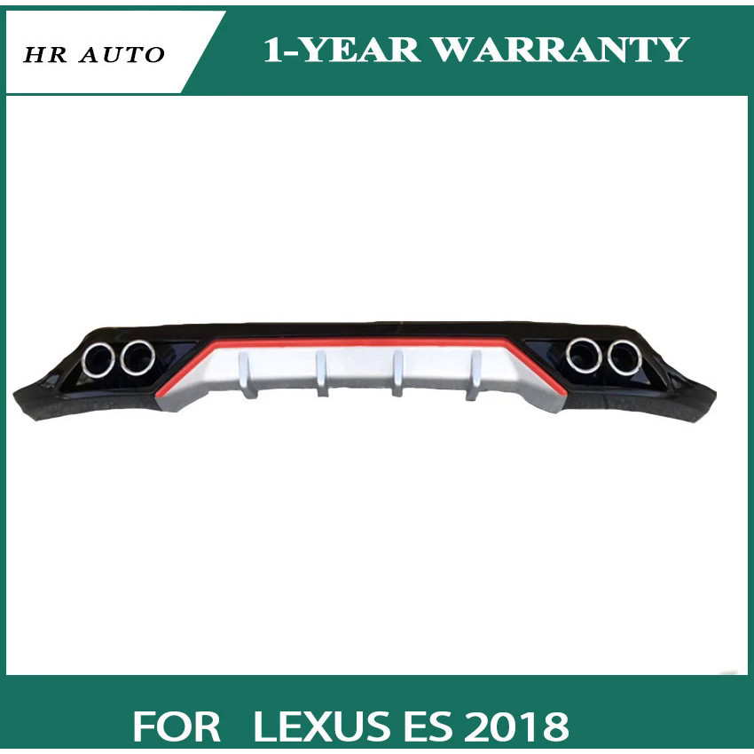 Car rear Bumper Splitter Fit for 2018 Lexus ES Front Bumper Lip Bodykit ...