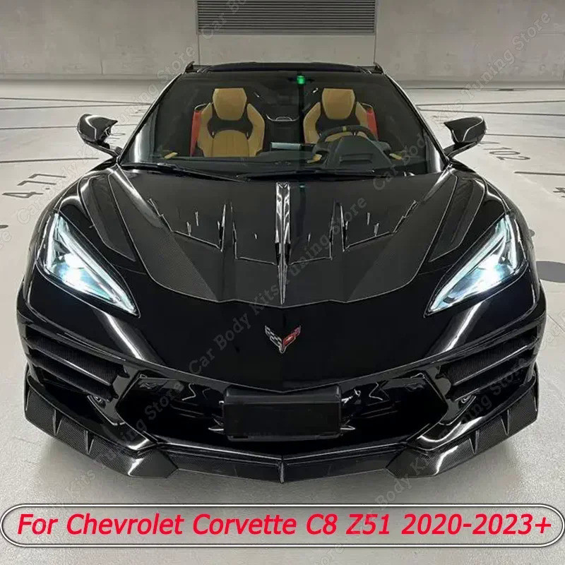 Car Front Bumper Lip Spoiler Cover Trim For Chevrolet Corvette C8 Z51 ...